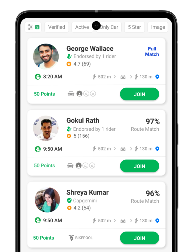 Quick Ride for all Commute. Book Carpool, Taxi and Bikepool.